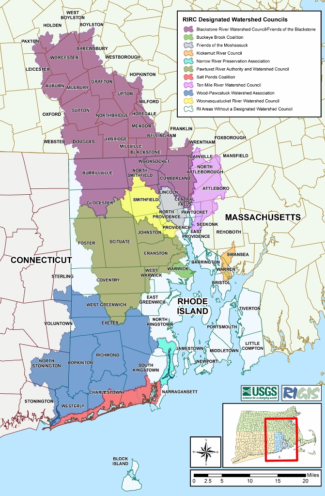 Watershed Map – Rhode Island Rivers Council